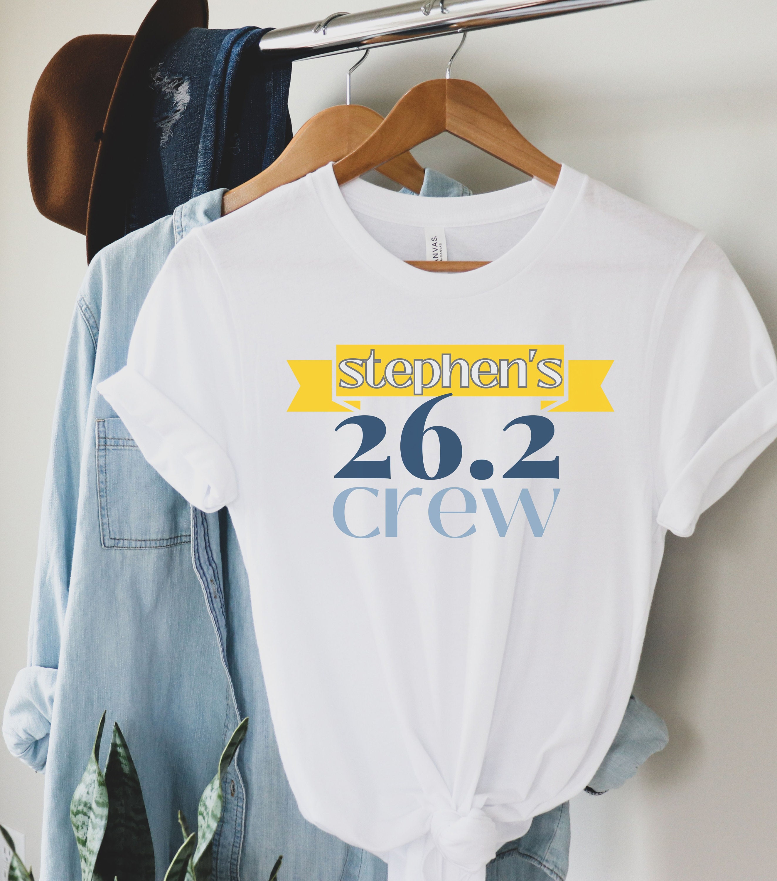 Custom Name Marathon Support Crew Shirt Family Matching Cheer - Etsy