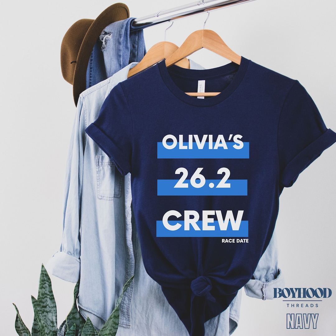 Custom Name Marathon Support Crew Shirt, Family Matching Run, Group ...