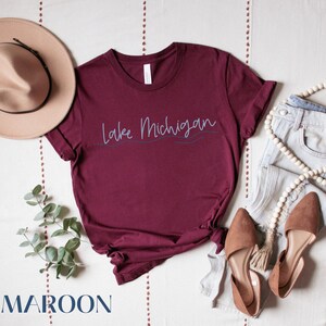 Lake Michigan T-shirt, Lake Shirt, Great Lakes Shirt, Lake Life Shirt ...