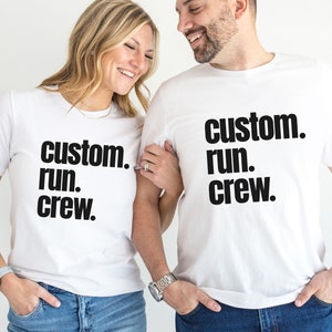 Custom Name Marathon Support Crew Shirt, Family Matching Cheer Squad ...