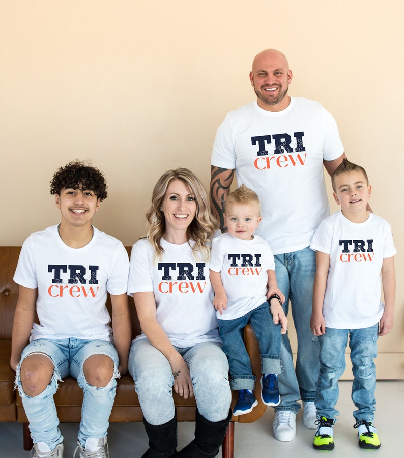 Triathlon Support Crew Shirt Family Matching Cheer Squad - Etsy