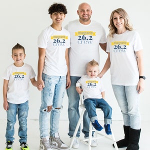 Custom Name Marathon Support Crew Shirt, Group Spectator Matching ...