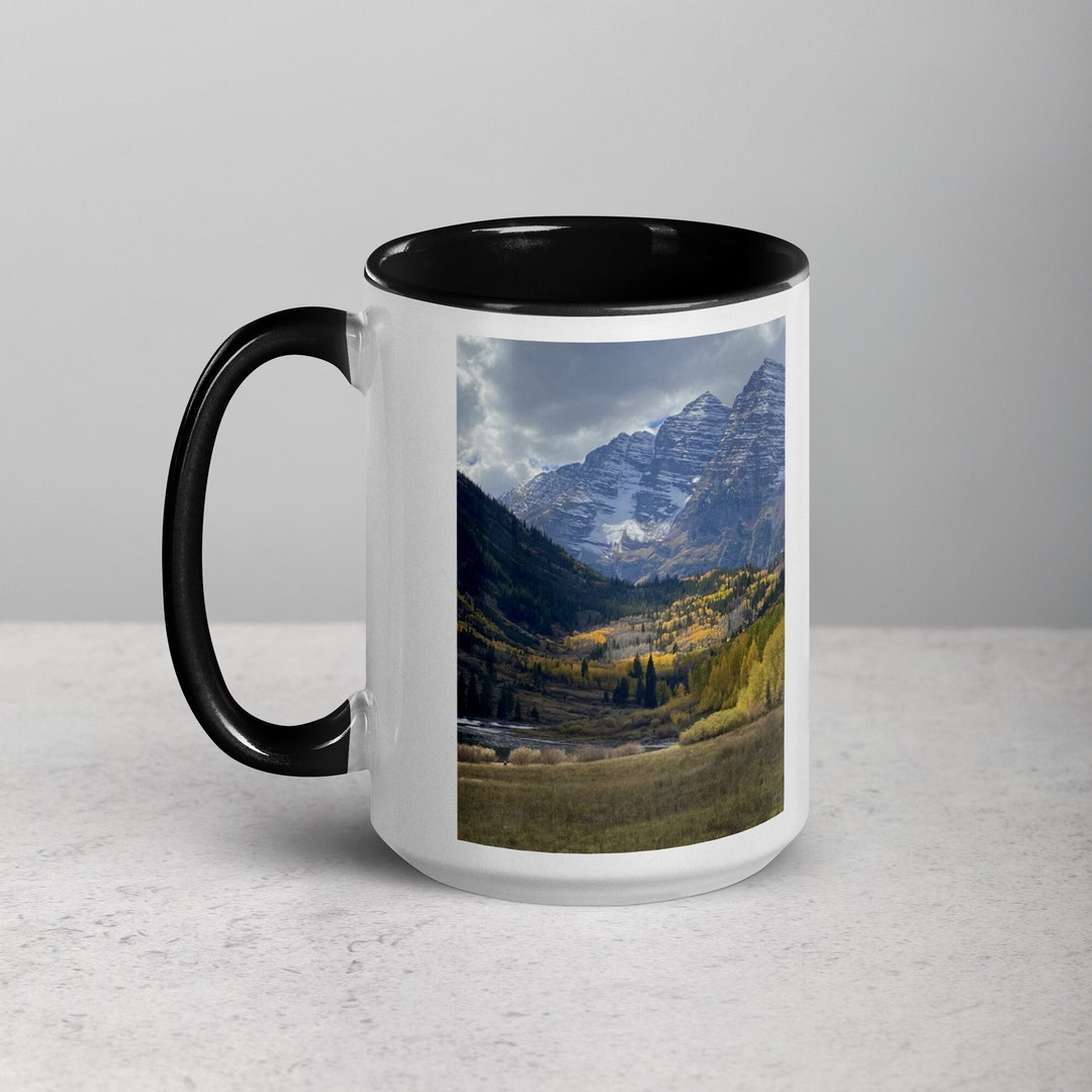 Maroon Bells, Colorado, Coffee Mugs, Original Art, Unique Coffee Mugs ...