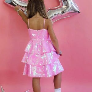 RESTOCKED!! Girls Pink Sequin Party Dress, Girls Birthday Dress, Girls ...