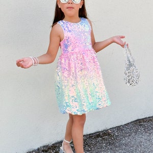 Sequin Party Dress, Birthday Girls Dress, Special Occasion Dress ...