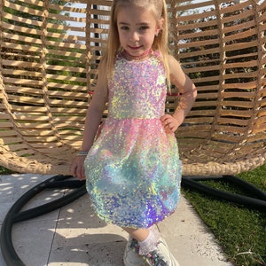 Sequin Party Dress, Birthday Girls Dress, Special Occasion Dress ...