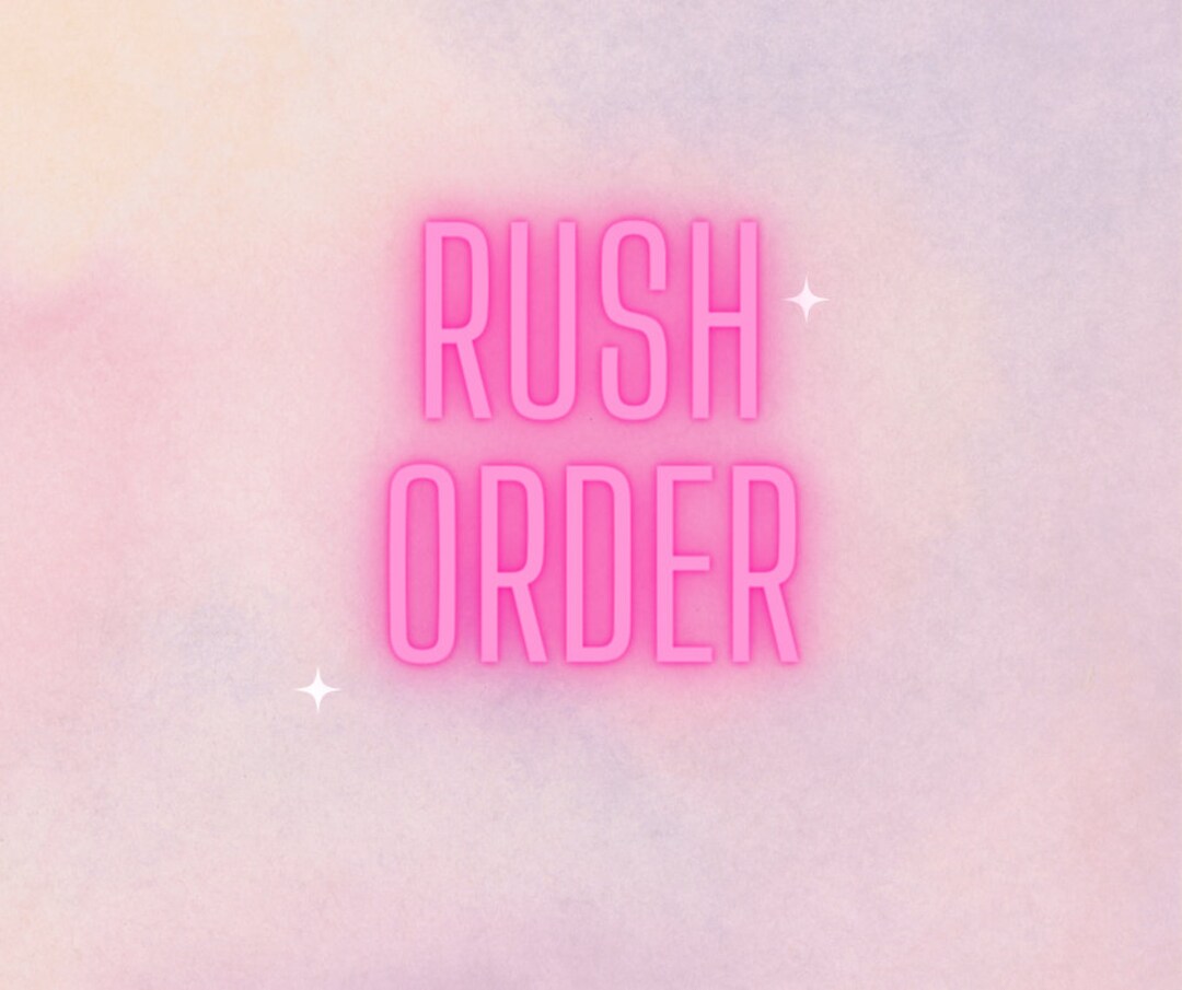 Rush My Order - Etsy