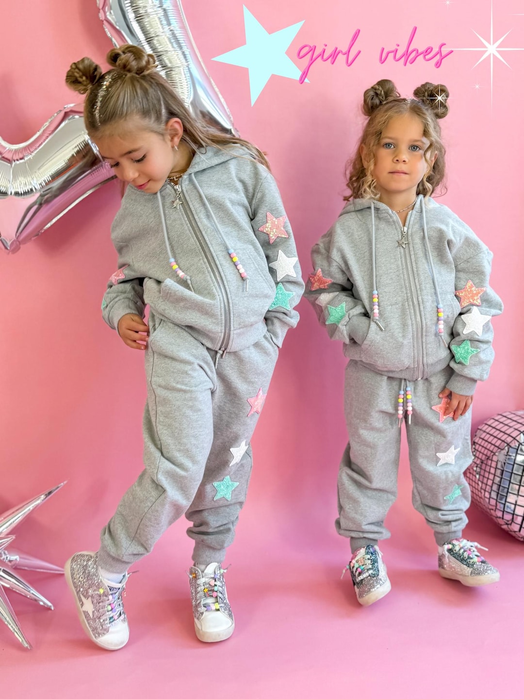 Star Girl Set, Sweatsuit, Girls School Clothes, Girls Casual Clothes ...