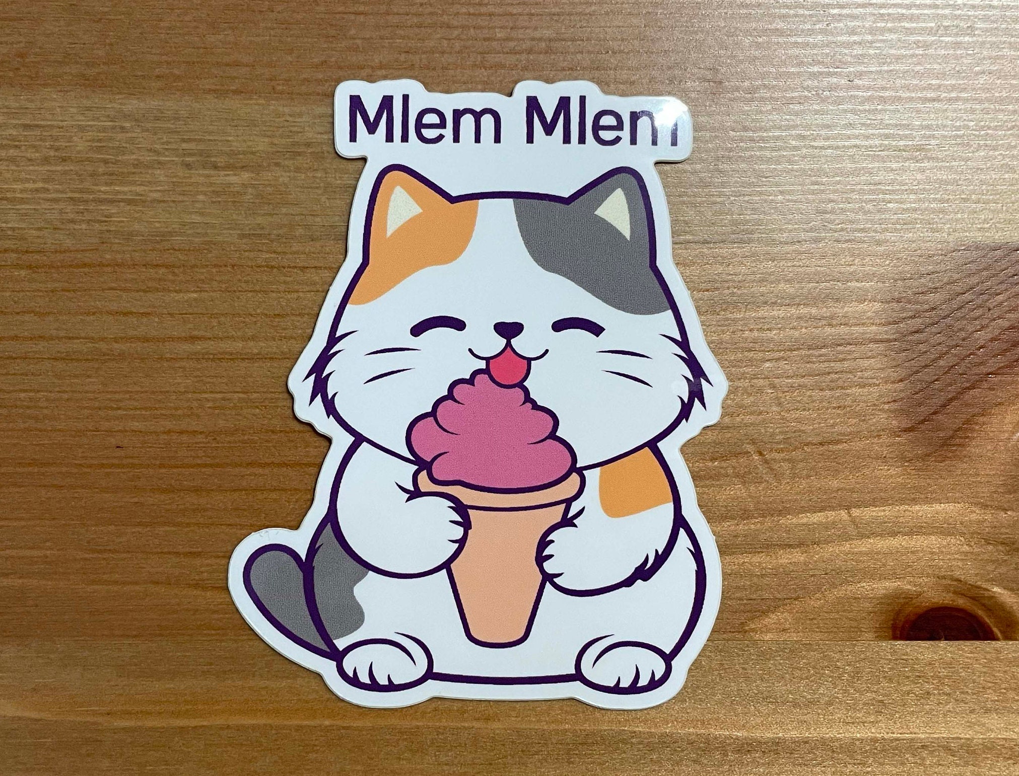 Mlem Mlem Stickerso Yummyvietnamese Joke Giftfunny Cat ...