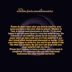 Personal, Written by Me Poems for Your Loved Ones - Etsy