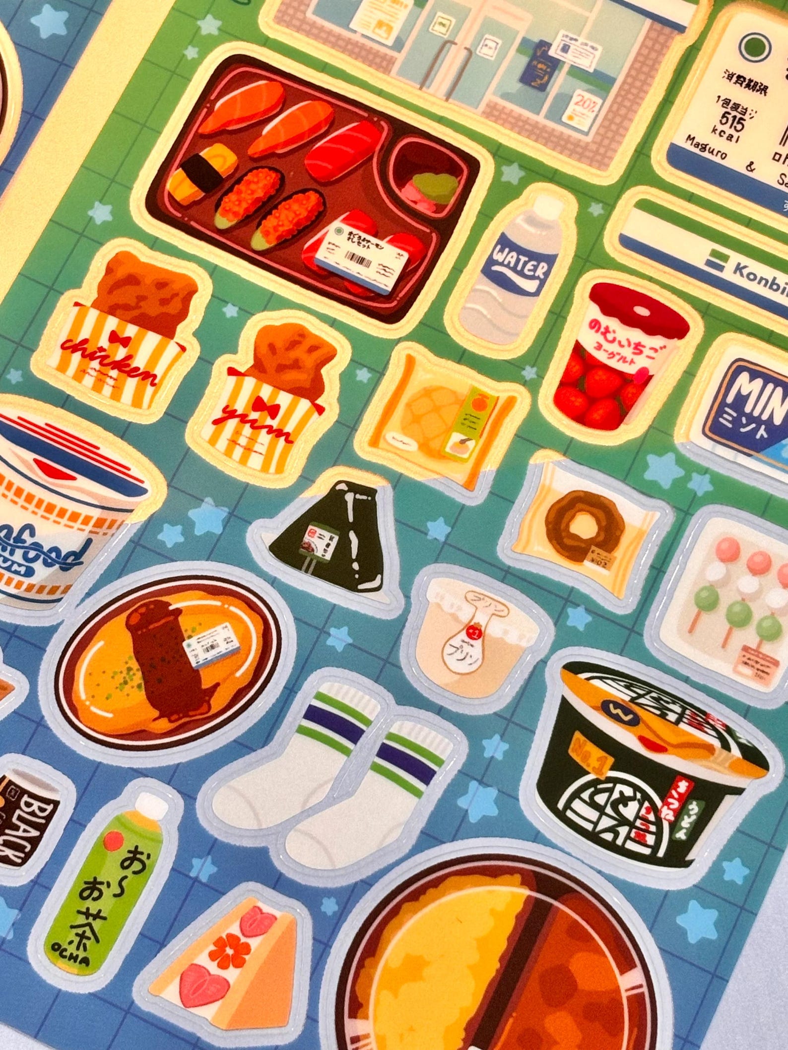 Konbini Japanese A5 Sticker Sheet - Etsy