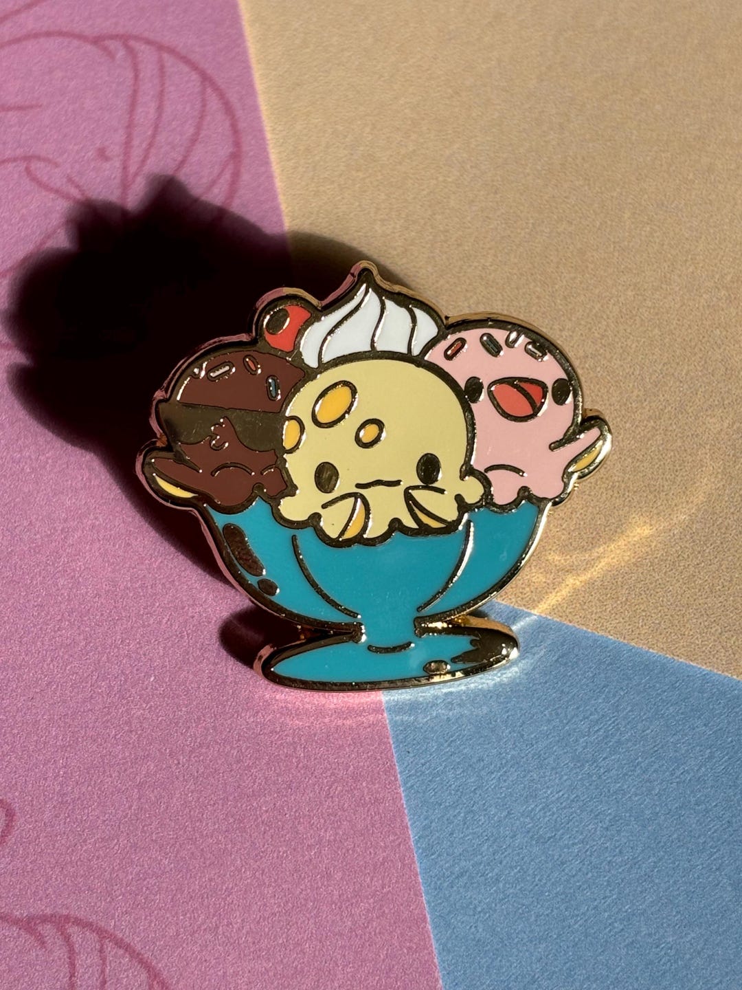 Ice Cream Sundae Octopus Tako Enamel Pin - Etsy