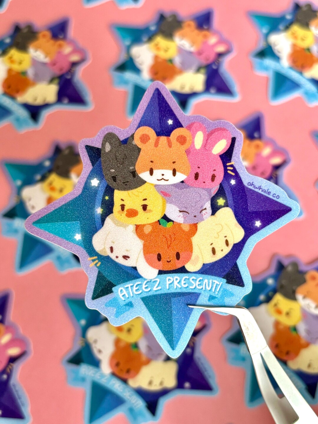 ATEEZ ANITEEZ Glitter Sticker - Etsy