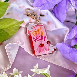 Asian Snacks Acrylic Keychain - Etsy