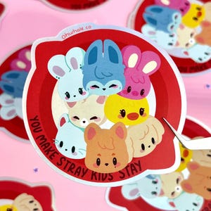 SKZOO DOODLE Stray Kids Compass Matte Holographic Sticker - Etsy