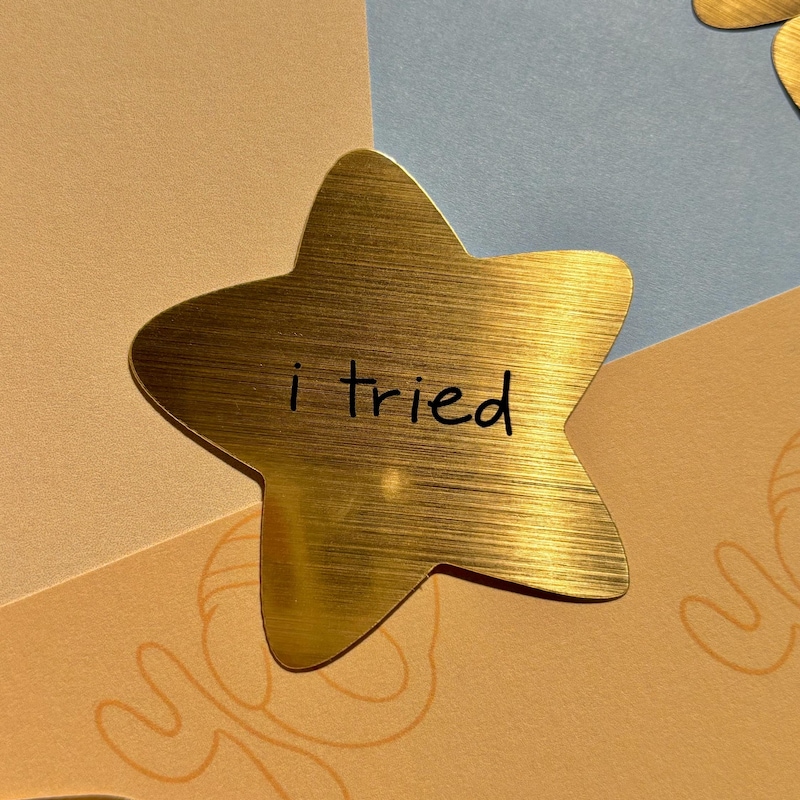 Custom Gold Star Stickers - Etsy