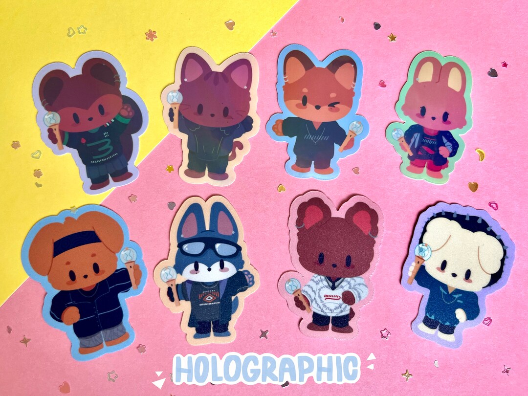 ATEEZ Sticker Vinyl Waterproof K-pop HOLOGRAPHIC - Etsy