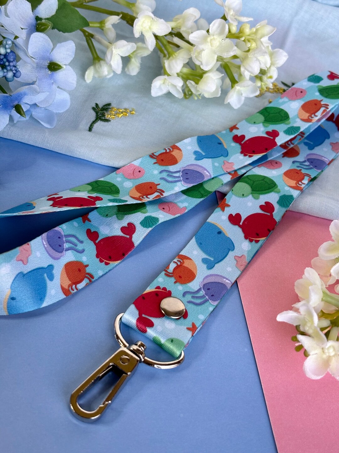 Ocean Animals Lanyard - Etsy