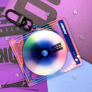 ATEEZ CD Keychain Acrylic Kpop - BOUNCY - Etsy