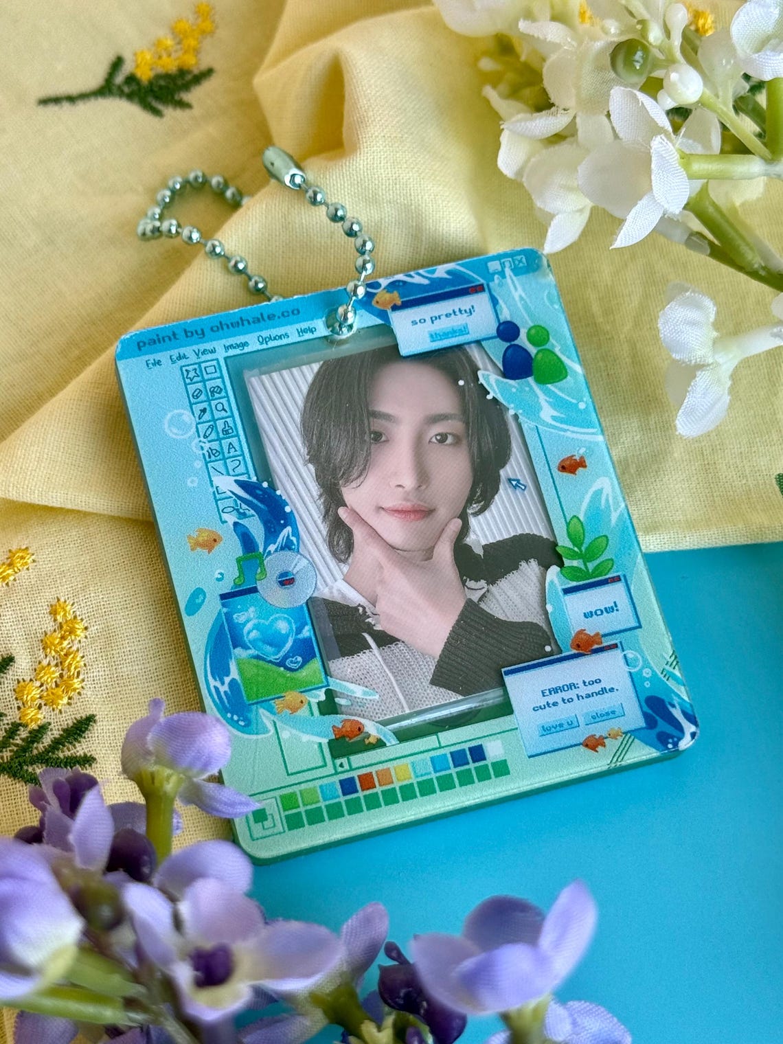 MINI Frutiger Aero MS Paint Photocard Acrylic ID Holder Kpop - Etsy