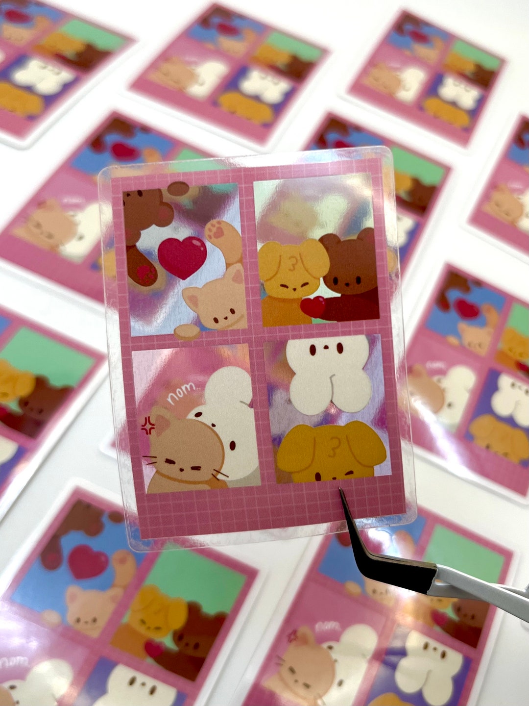 Animal Cute Photostrip Clear Sticker - Etsy