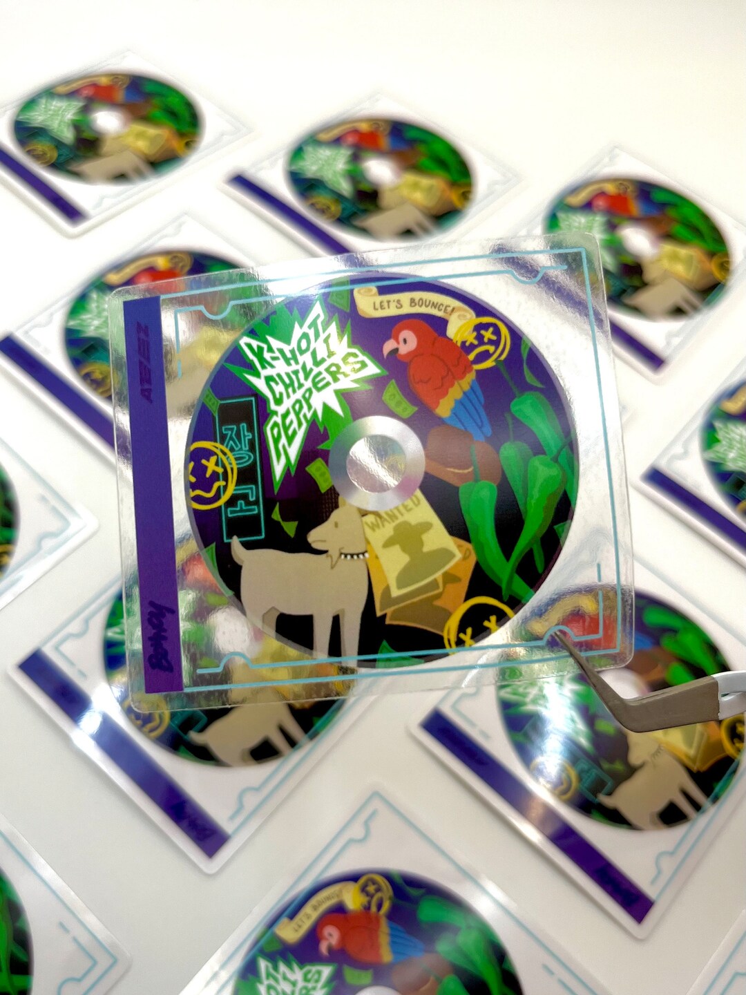 ATEEZ CD Clear Sticker - Bouncy - Etsy