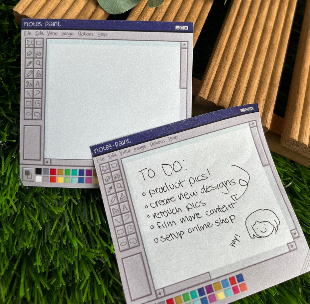 MS Paint Notepad Sticky Notes - Etsy