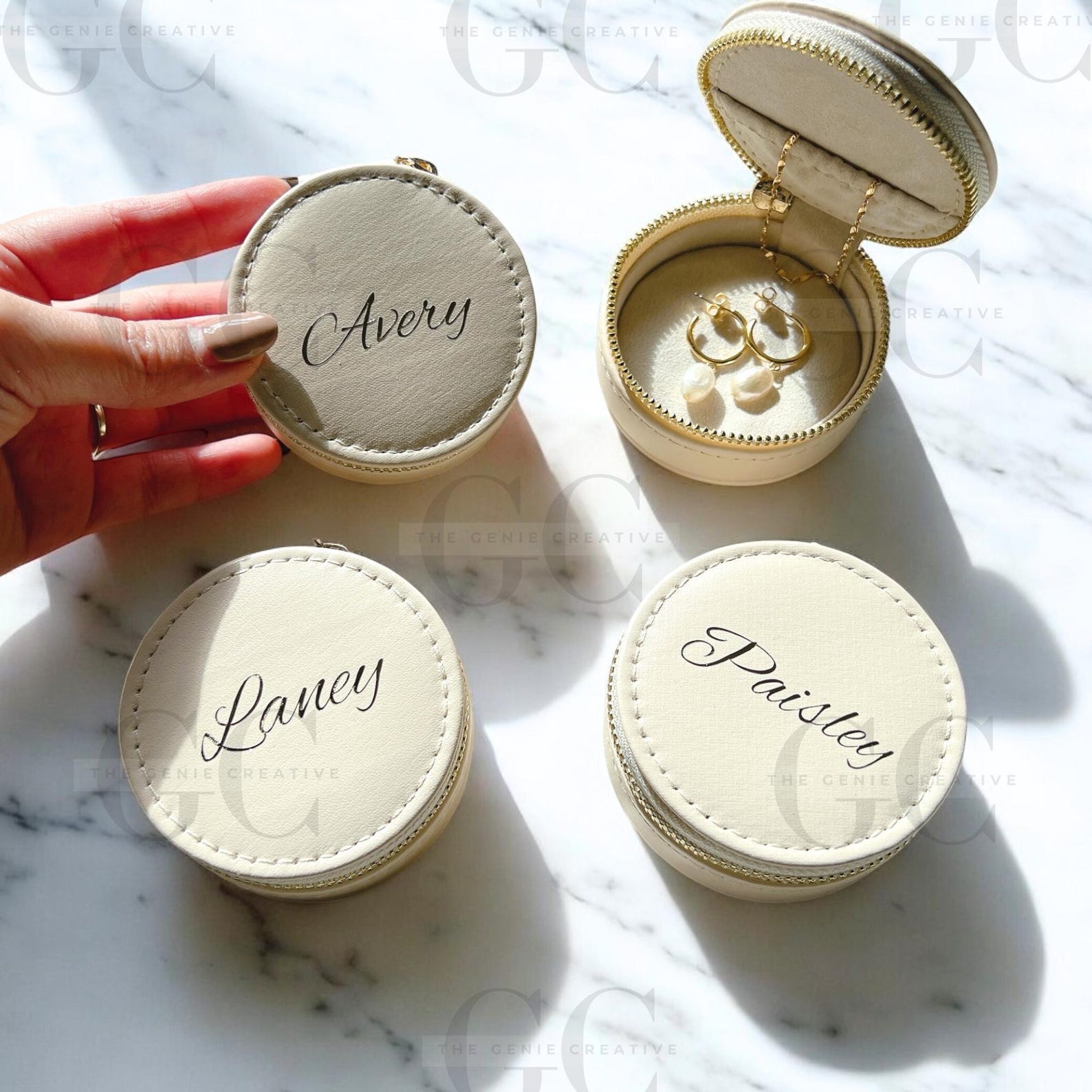 Personalized Leather Jewelry Box Custom Leather Gift Ring Box Custom ...