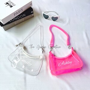 Personalized Clear Bag Custom Name Clear Shoulder Bag Clear Stadium Bag ...