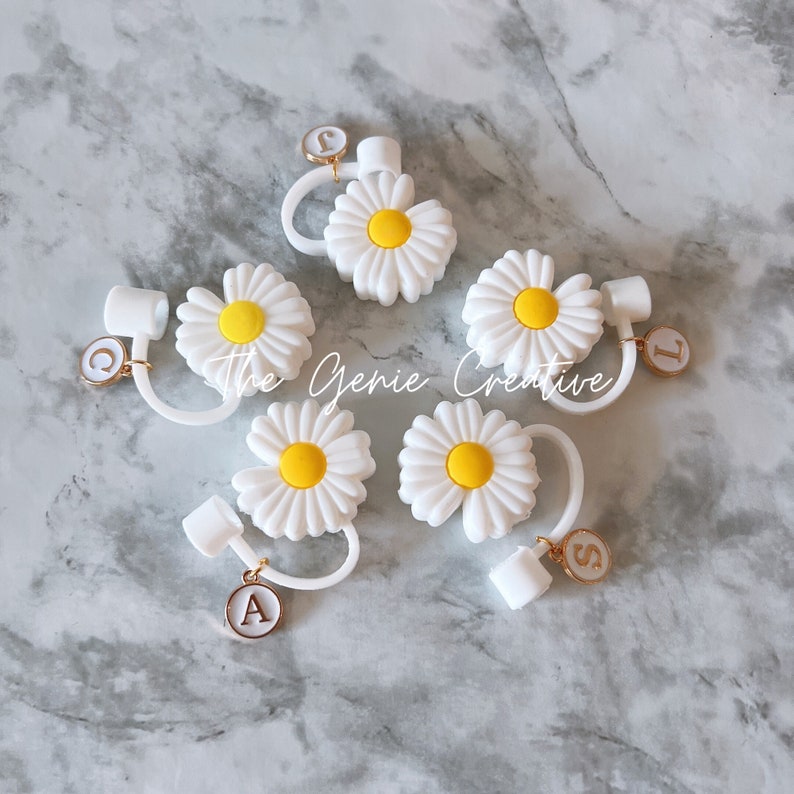 Stanley Straw Topper Daisy Straw Cover Flower Tumbler Charm Stanley ...