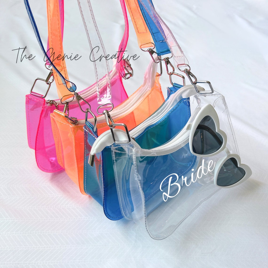 Personalized Clear Bag Custom Name Clear Shoulder Bag Clear Stadium Bag ...