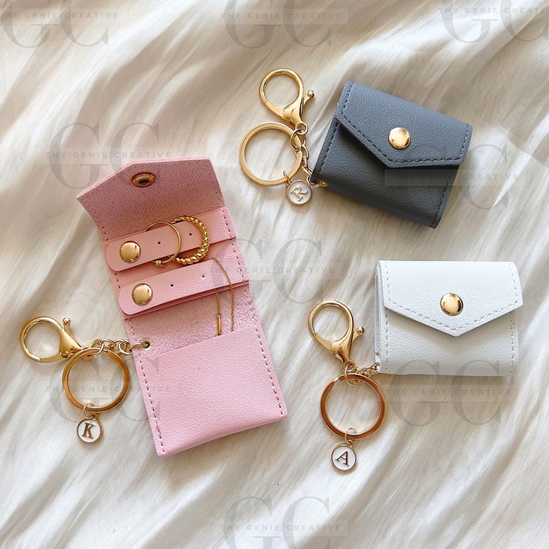 Mini Travel Jewelry Case Leather Ring Holder Personalized Gifts ...