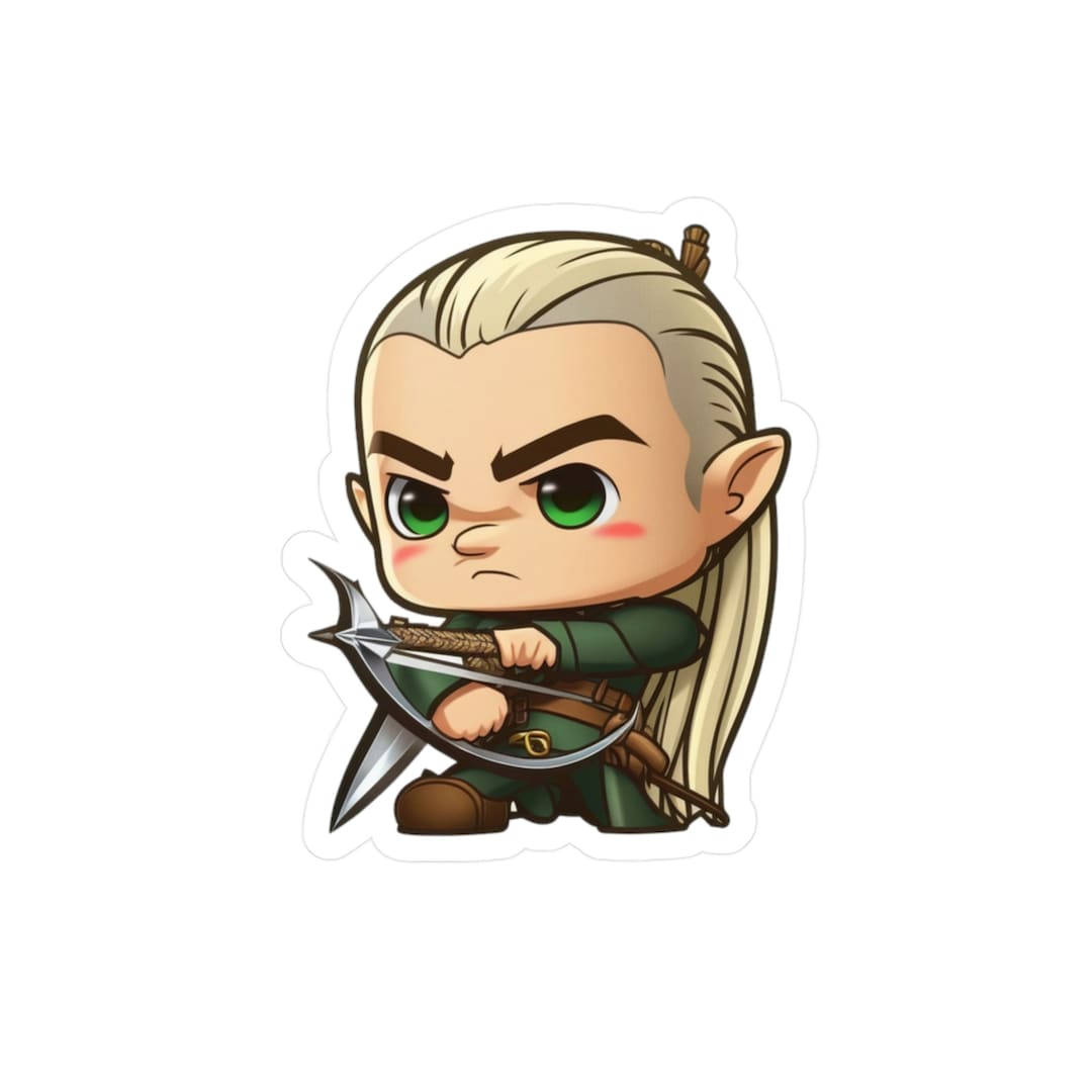 Buy Legolas Cartoon Lord of the Rings Vinyl Sticker Online in India - Etsy