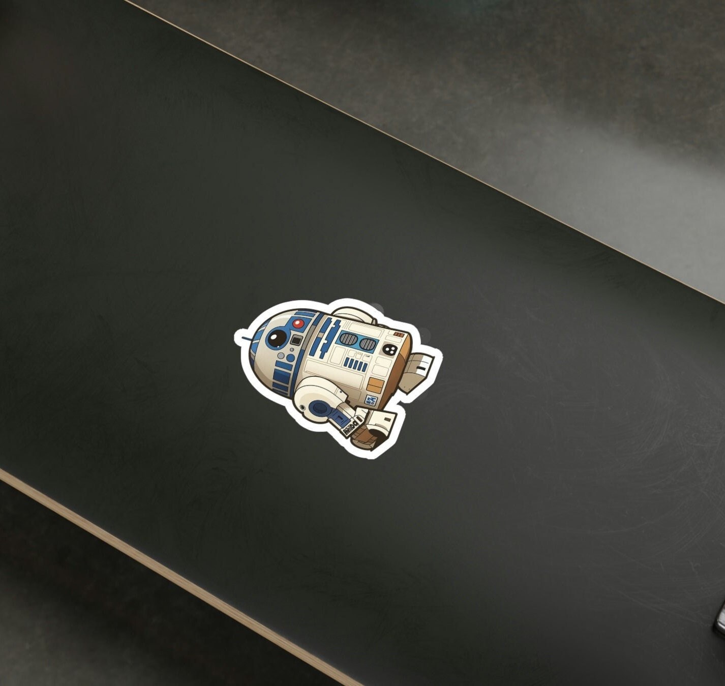 R2-D2 Cartoon Vinyl Sticker - Etsy