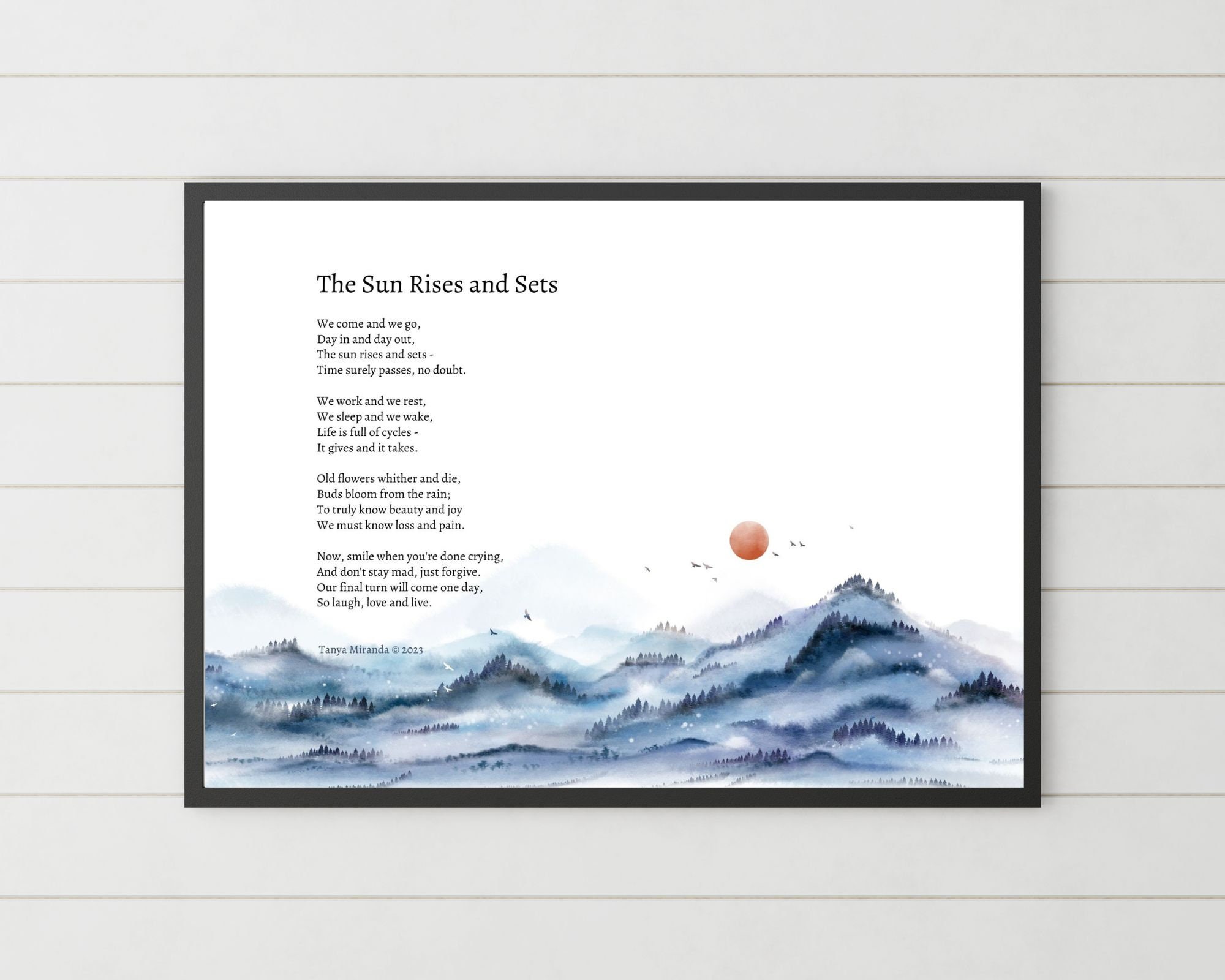 The Sun Rises and Sets Inspirational Gift, Encouragement Gift ...