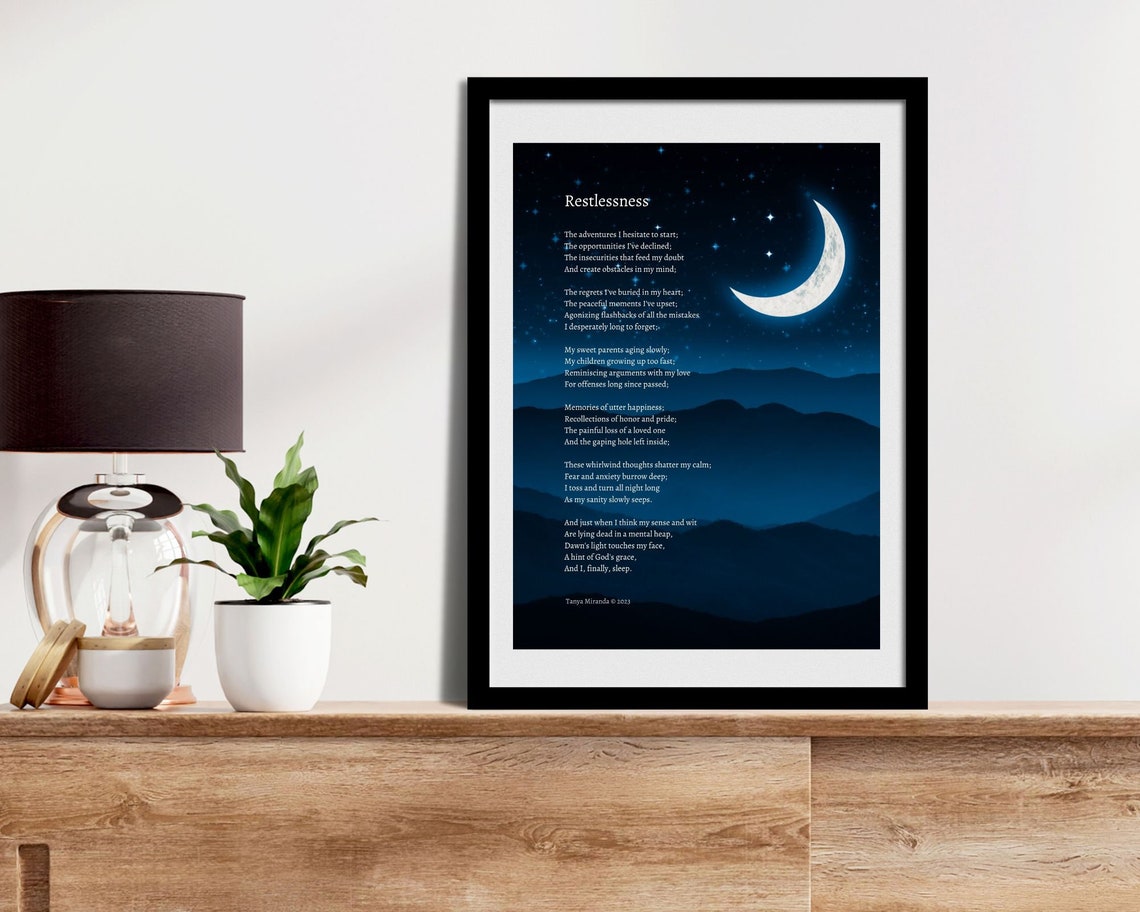 Restlessness Spiritual Gift, Encouragement Gift, Inspirational Gift ...