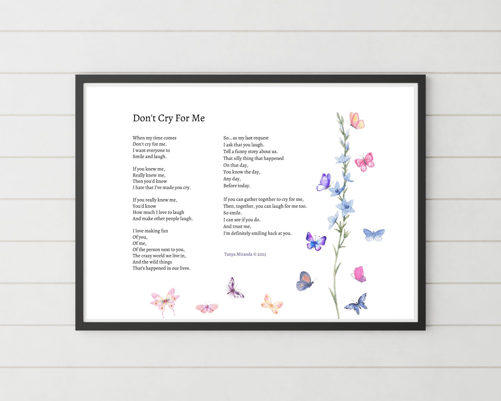 Don't Cry for Me - Heartfelt Sympathy Gift for Healing, Thoughful Gift ...