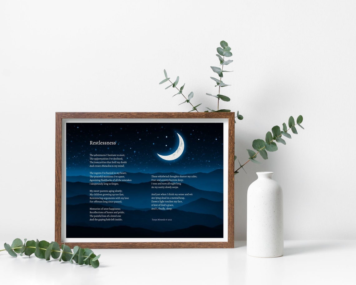 Restlessness Spiritual Gift, Encouragement Gift, Inspirational Gift ...