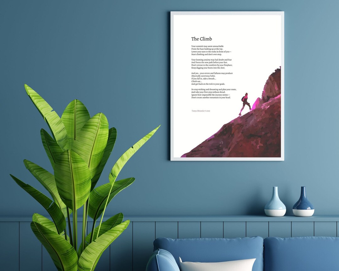 The Climb - Inspirational Gift, Encouragement Gift, Motivational Poster ...