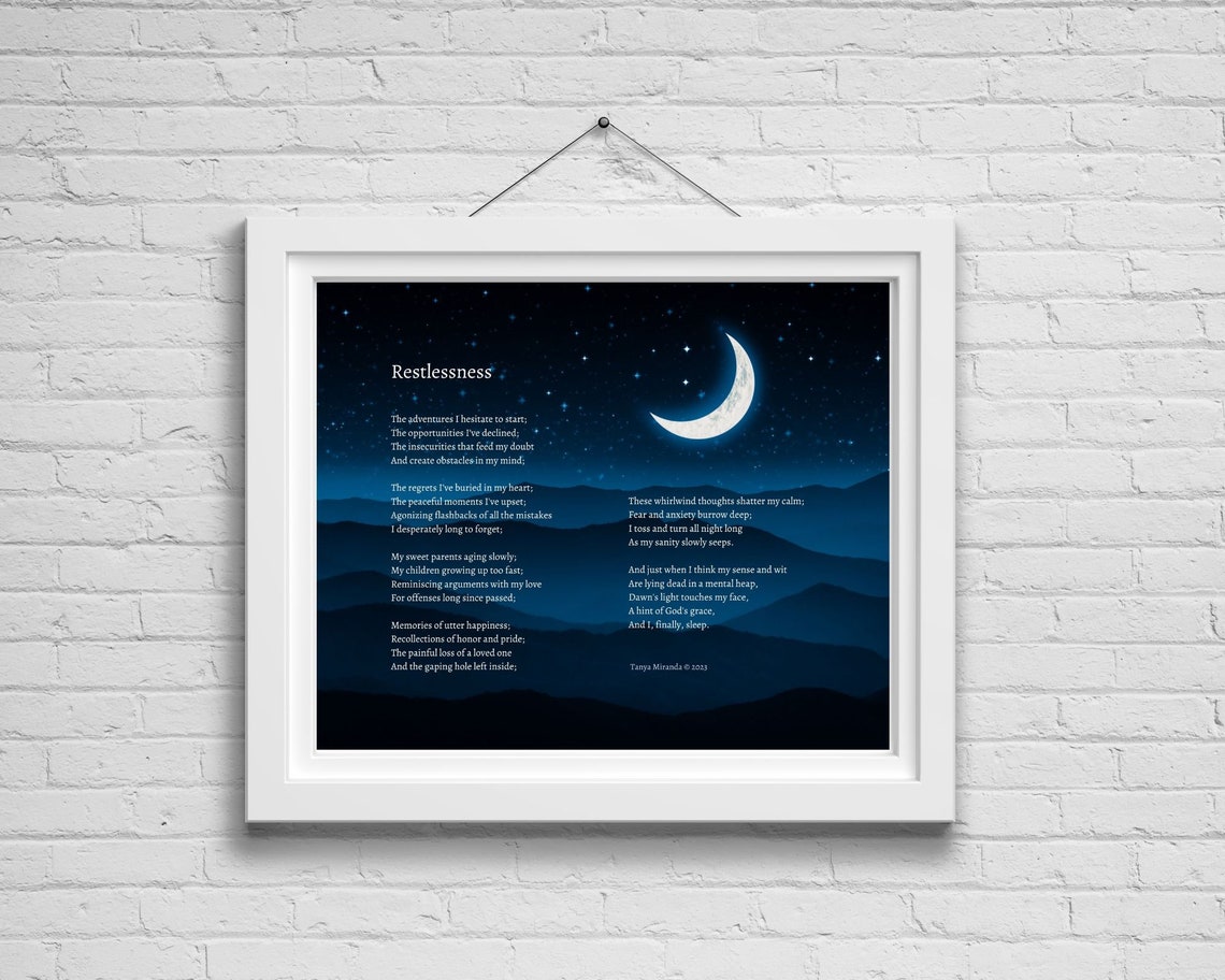 Restlessness Spiritual Gift, Encouragement Gift, Inspirational Gift ...