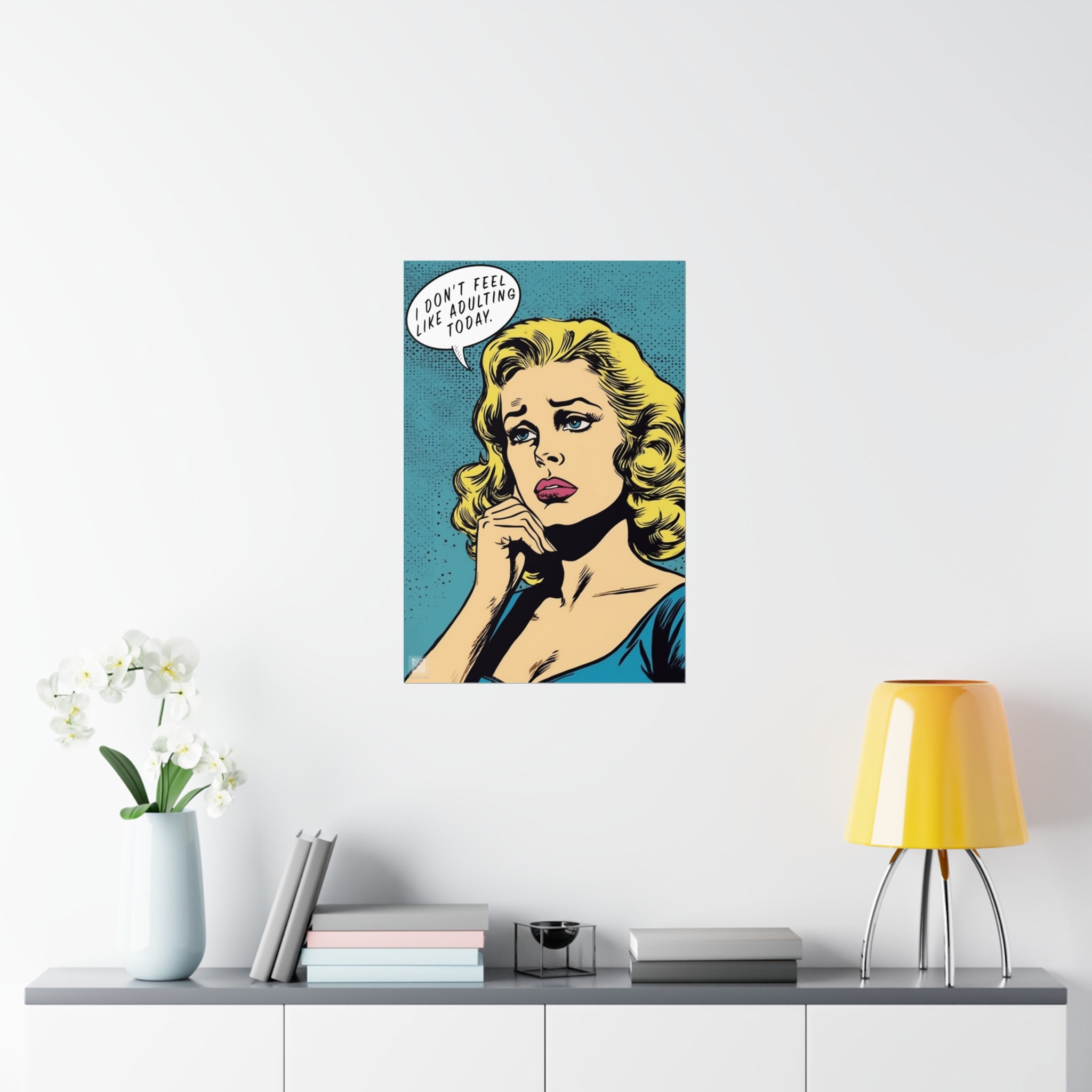 Adulting Comic Poster, Poster Pop Art, Rare Print, Quality Print ...