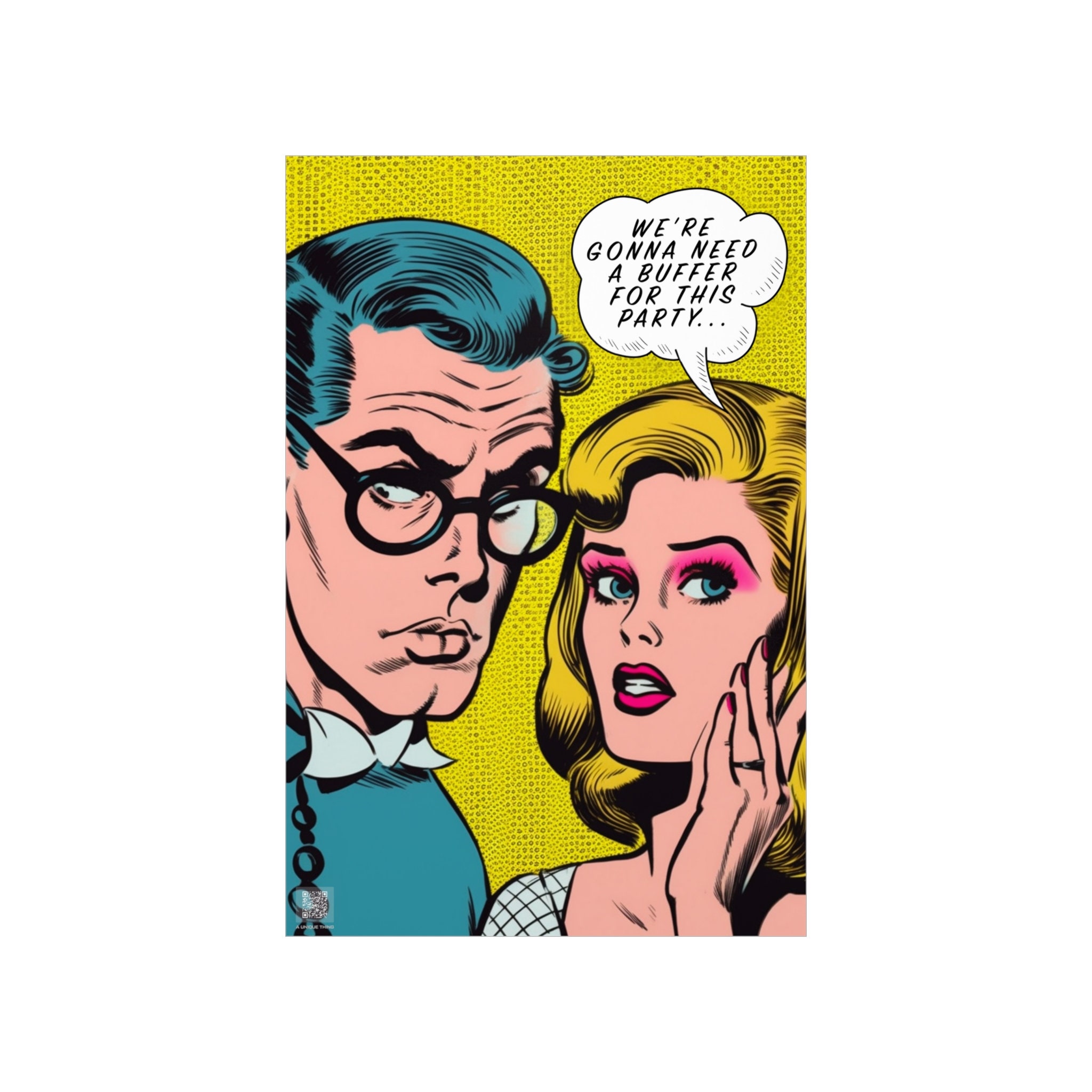 Buffer Comic Poster vintage Poster, Poster Pop Art, Rare Print, Quality ...