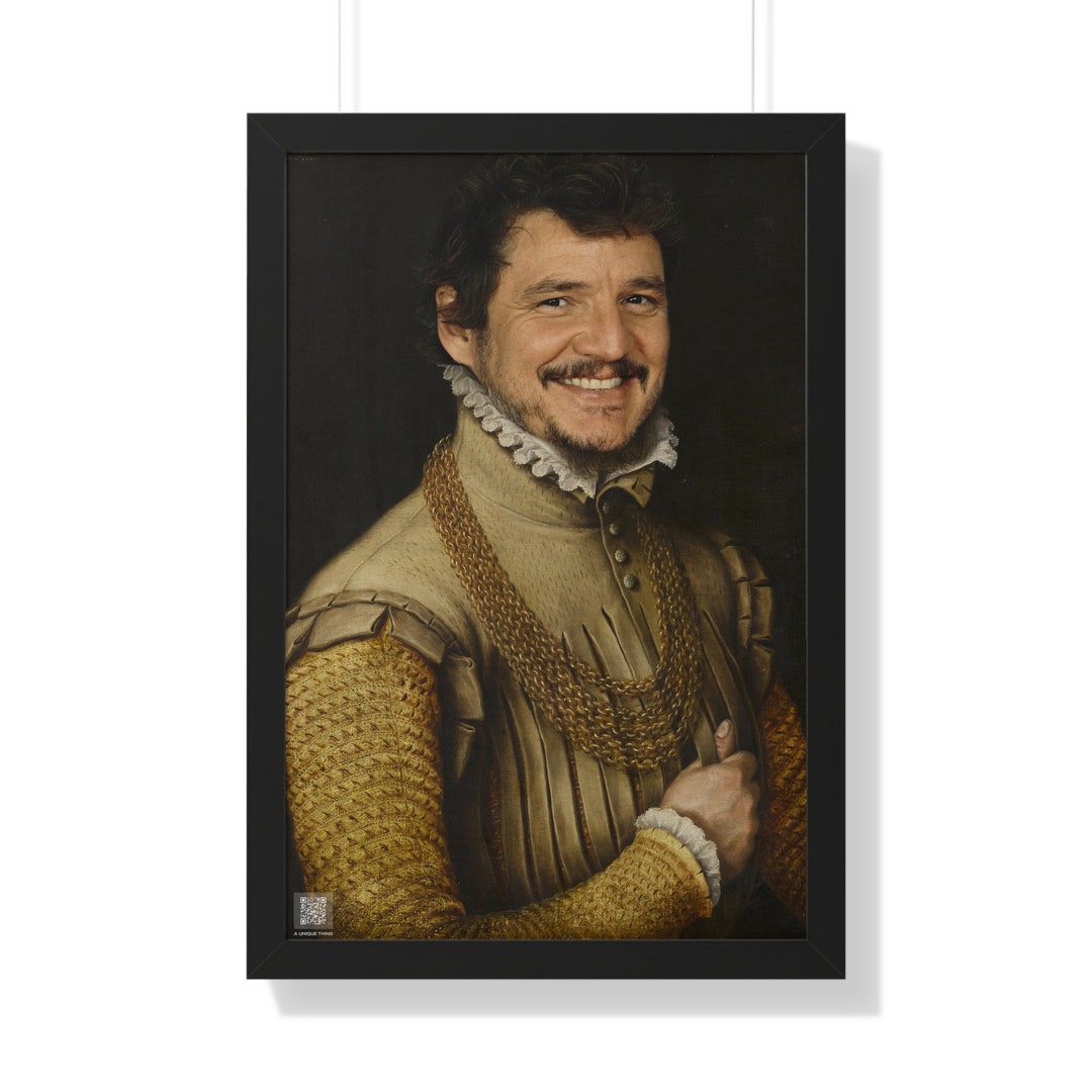 King Pedro - Pedro Pascal Print, Royal Celebrity, Wall Art, Celebrity ...