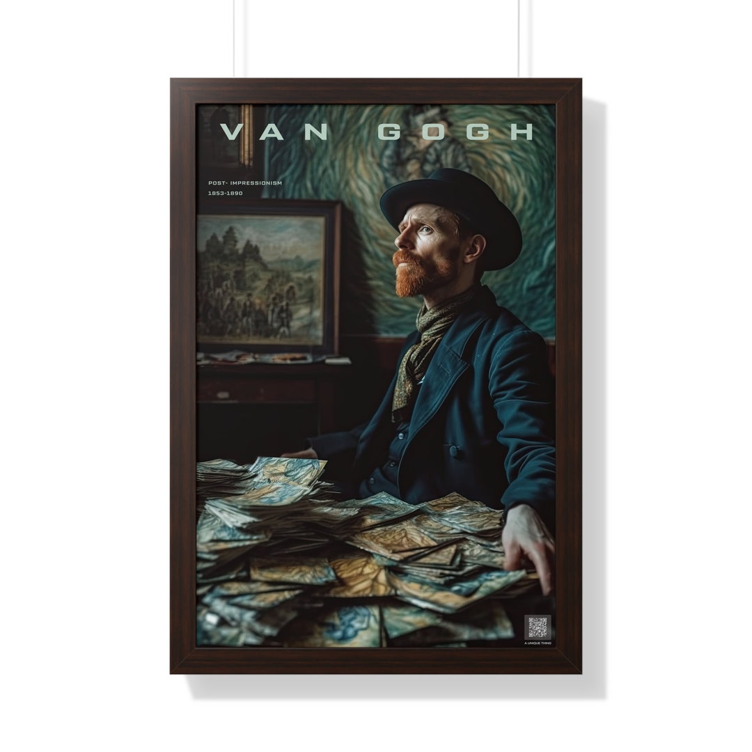 LIKE VAN GOGH, Realistic Van Gogh Portrait, Van Gogh Poster, Museum ...