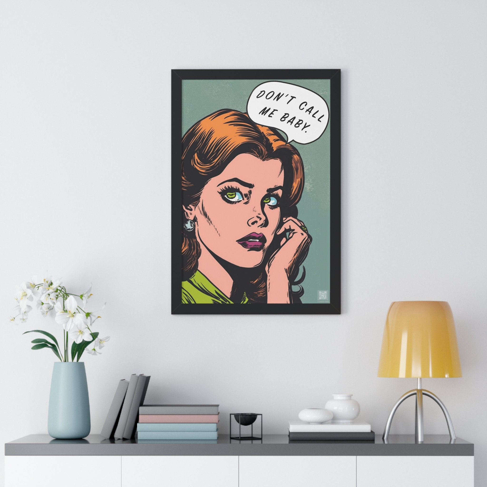 Don't Call Me Baby Poster Pop Art vintage Poster, Poster Pop Art ...