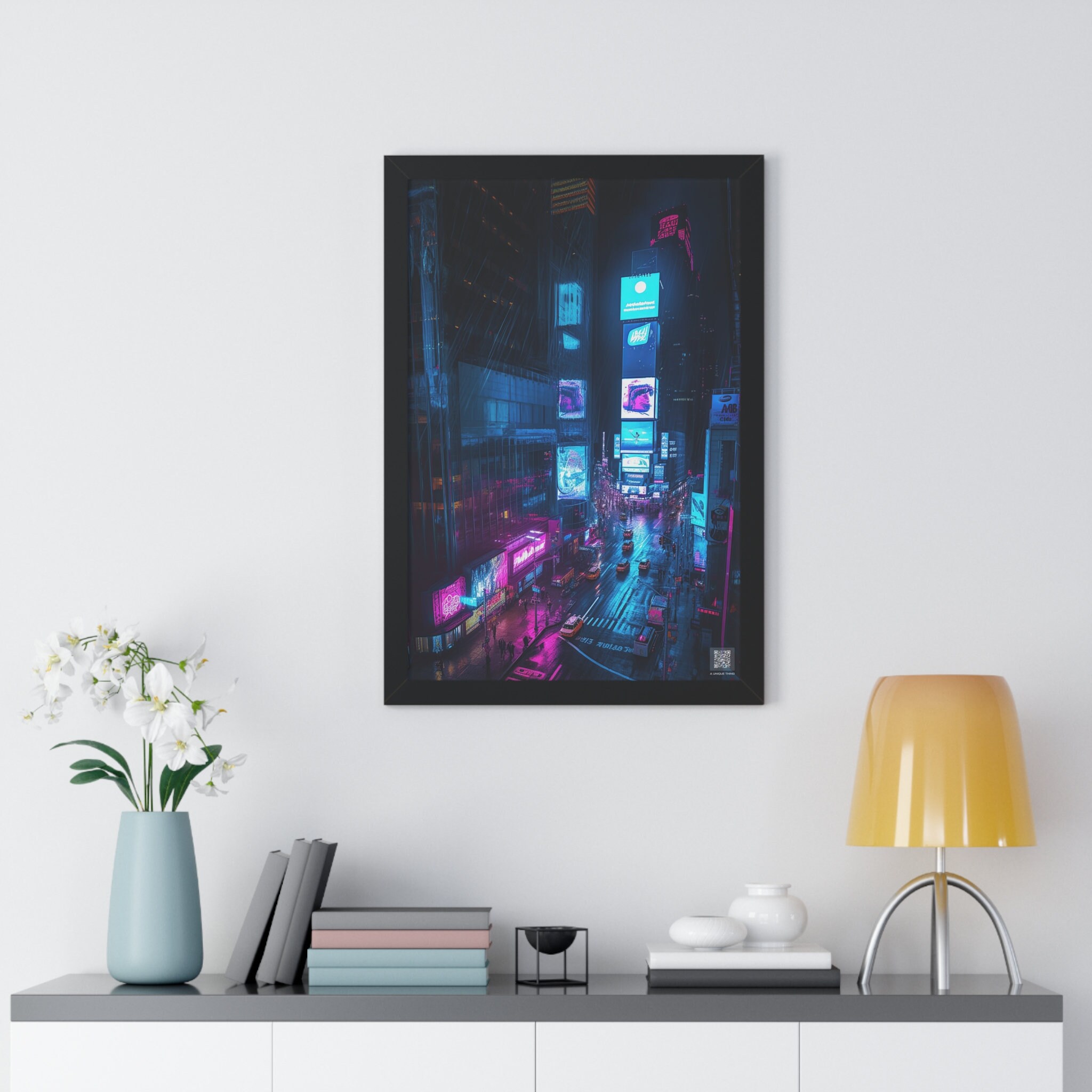 Cyberpunk Poster, Neon City Wall Art, Neon Poster, Video Game Room ...