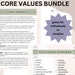 Core Values Bundle, Values, Couples Therapy, Marriage, Compatibility ...