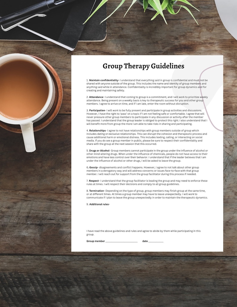 Group Therapy Guidelines for Therapists, Group Therapy, Mental Health ...