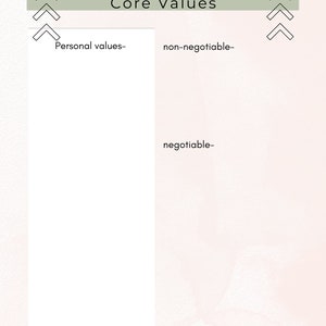 Core Values Bundle, Values, Couples Therapy, Marriage, Compatibility ...