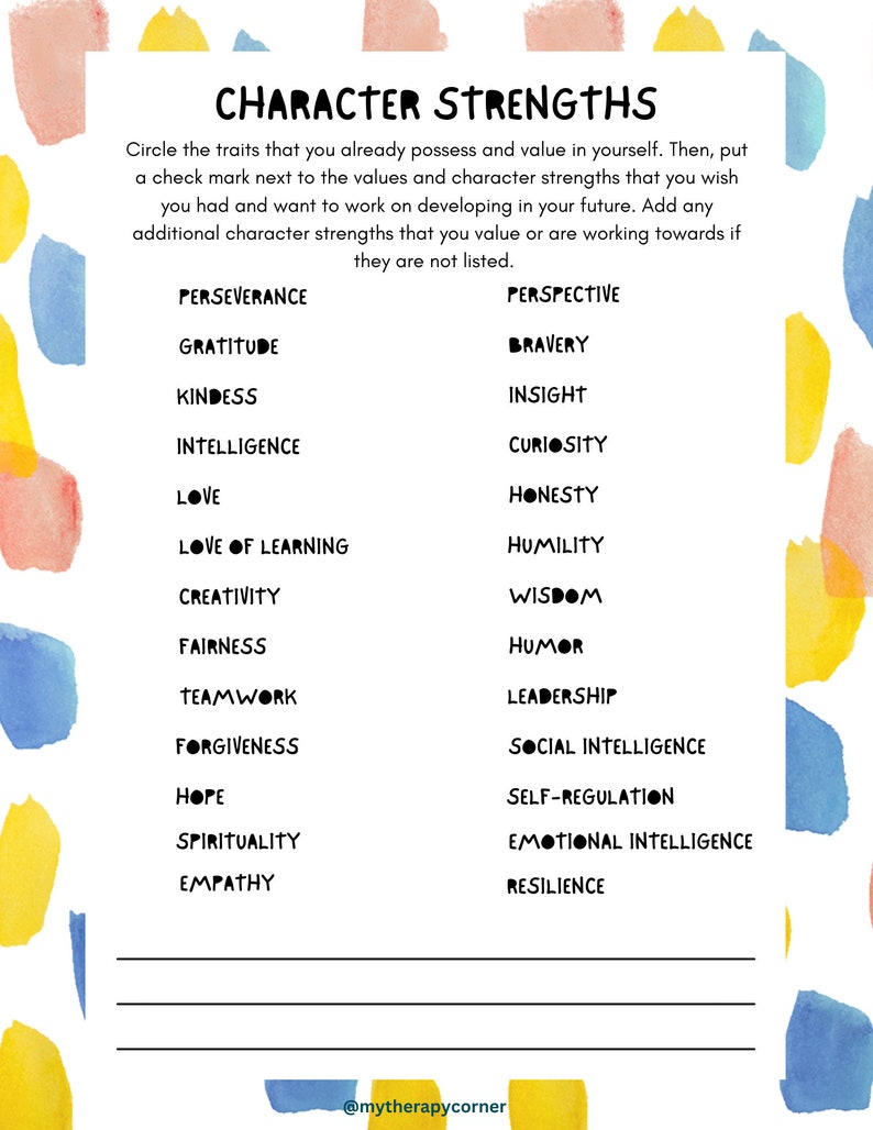 Self Esteem Therapy Resource Bundle, Confidence, Coping Skills, Mental ...